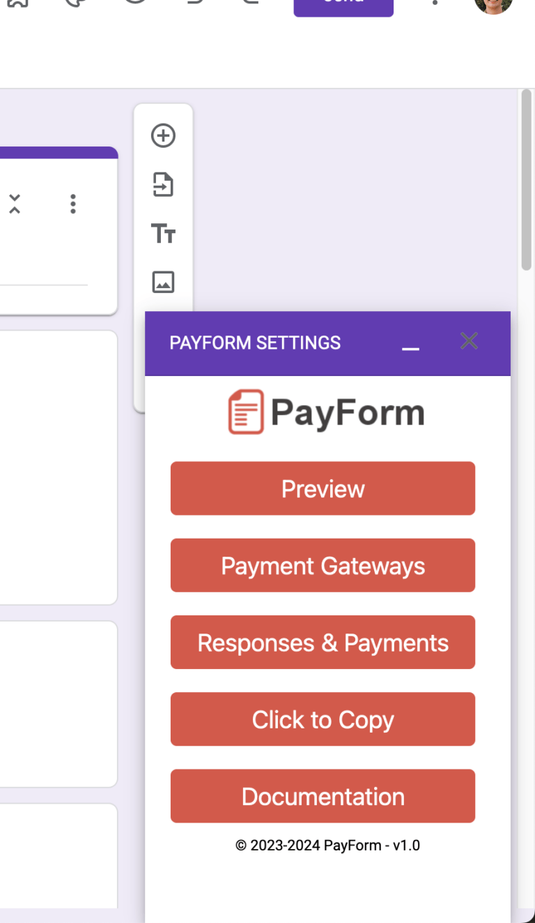 Your First Payment Form - PayForm